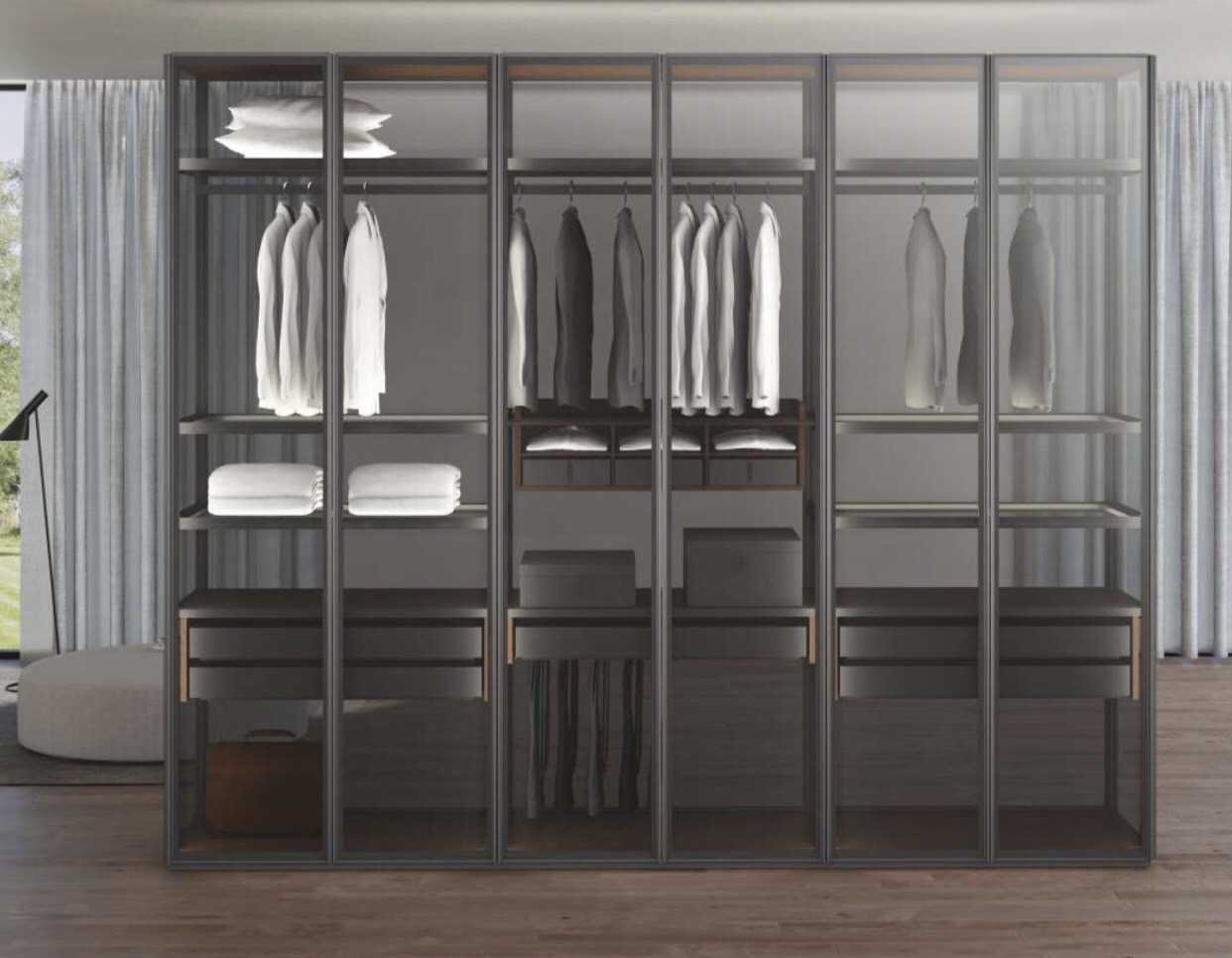 Aluminium Profile for wardrobe and walk-in closets - RCD Design Center