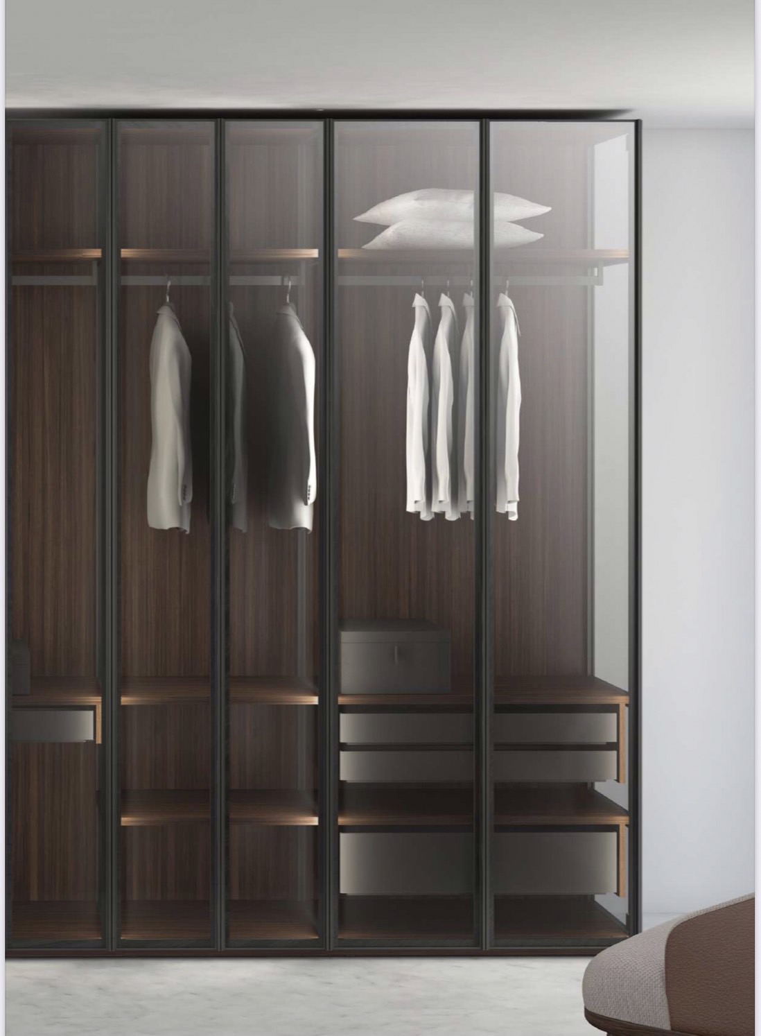 Aluminium Profile for wardrobe and walk-in closets - RCD Design Center